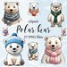Polar Bear Clipart, Cute Polar Bear Images, Cute Cartoon Polar Bear ...