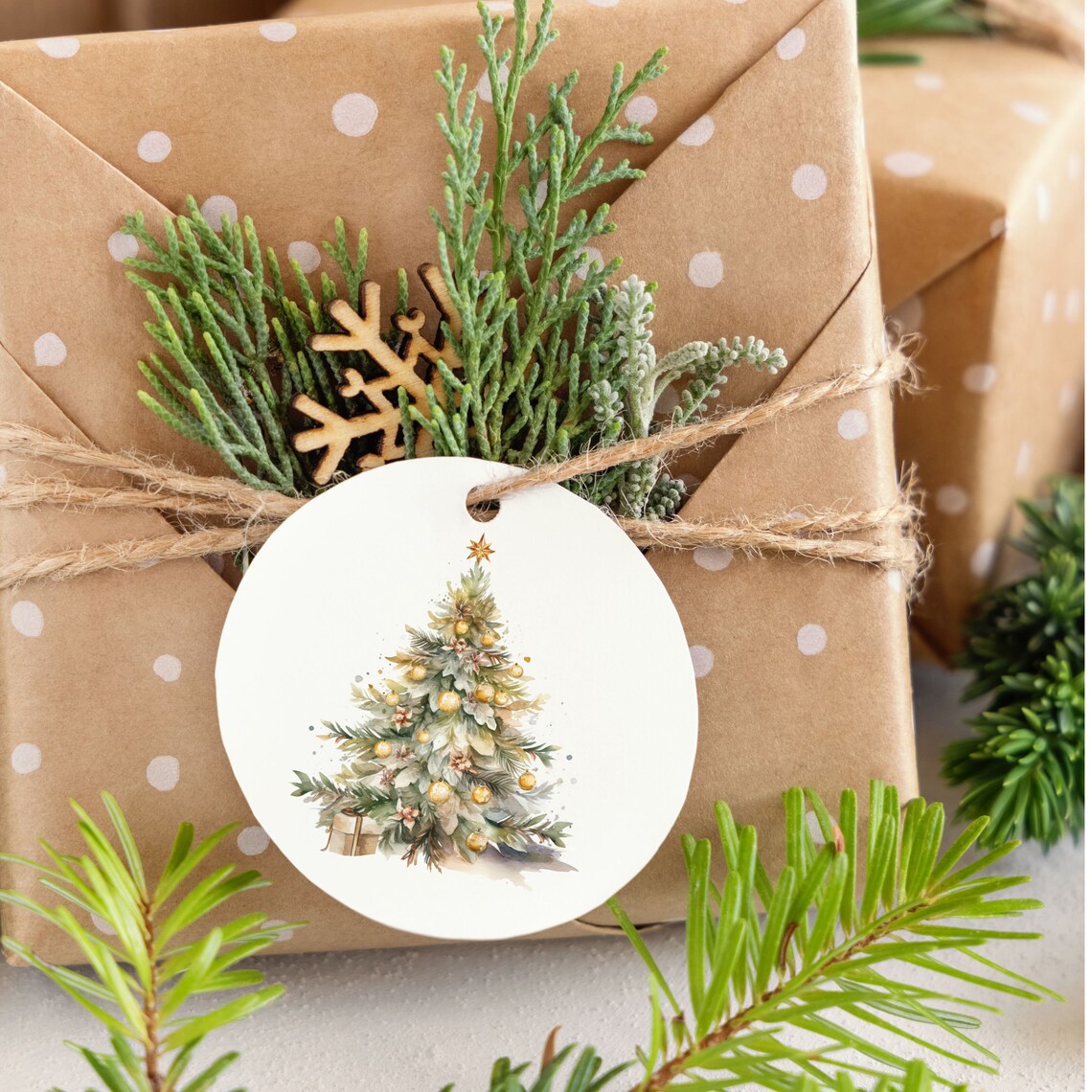 Printable Christmas Tags, Christmas Printable Stickers, Christmas ...