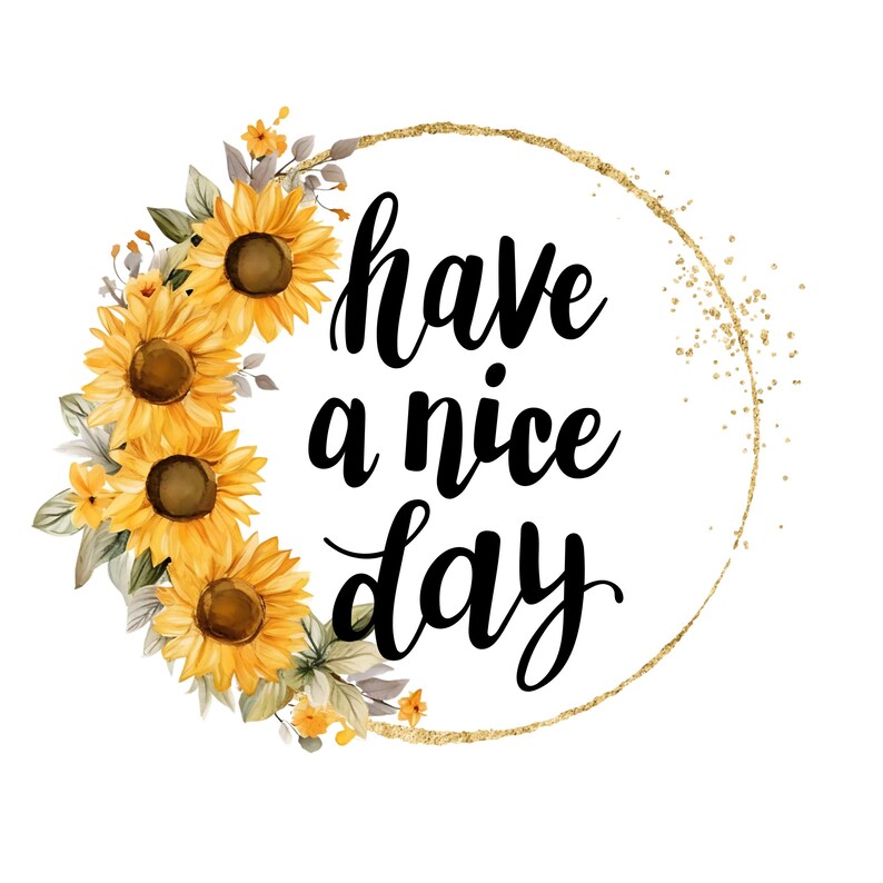 Sunflower PNG, Sunflower Gold Frame PNG, Sunflower Wreath PNG ...
