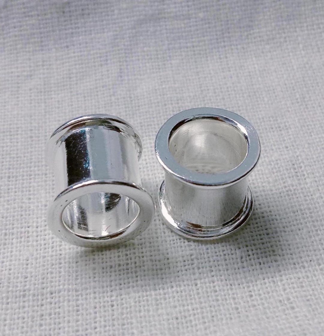 Sterling Silver Saddle Plug Earrings: Handmade Gauges, Nickel-free ...