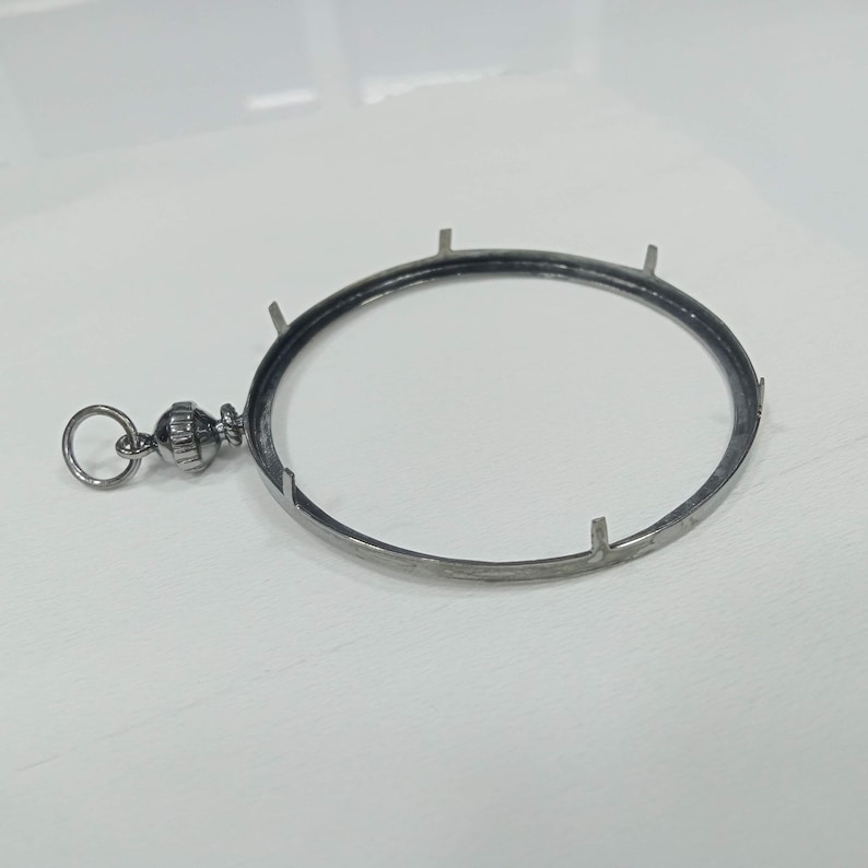 Sterling Silver Coin Holder Bezel: DIY Jewelry Making Supplies - Etsy