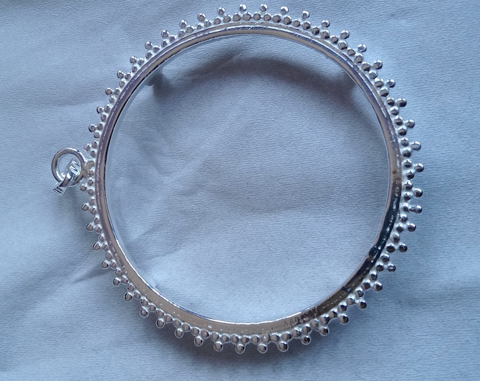 Solid 925 Sterling Silver Bezel Mount Frame Settings to Fit 23 Mm ...