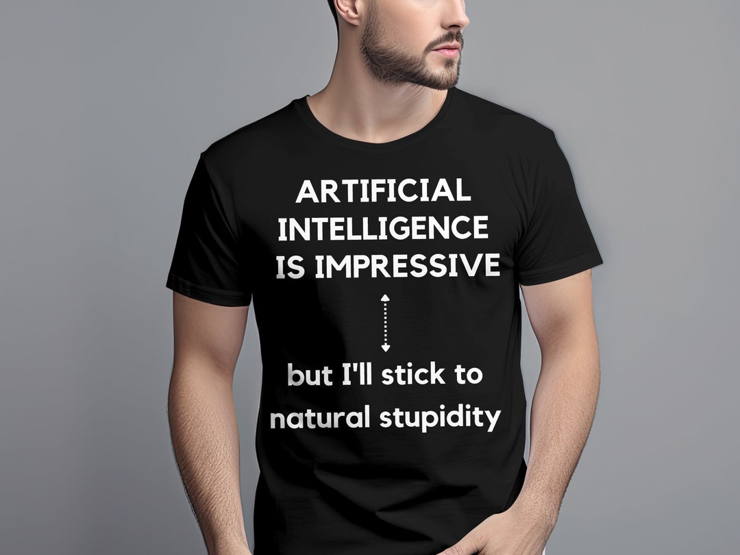 Artificial Intelligence AI T Shirt Funny Geek Tshirt for Men - Etsy