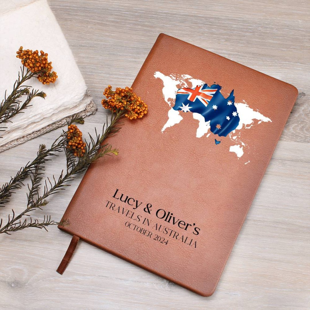 Personalized Leather Travel Journal - Travel Journal for Women ...