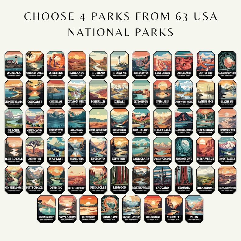 Custom USA National Parks Leather Journal - National Park Gift for ...