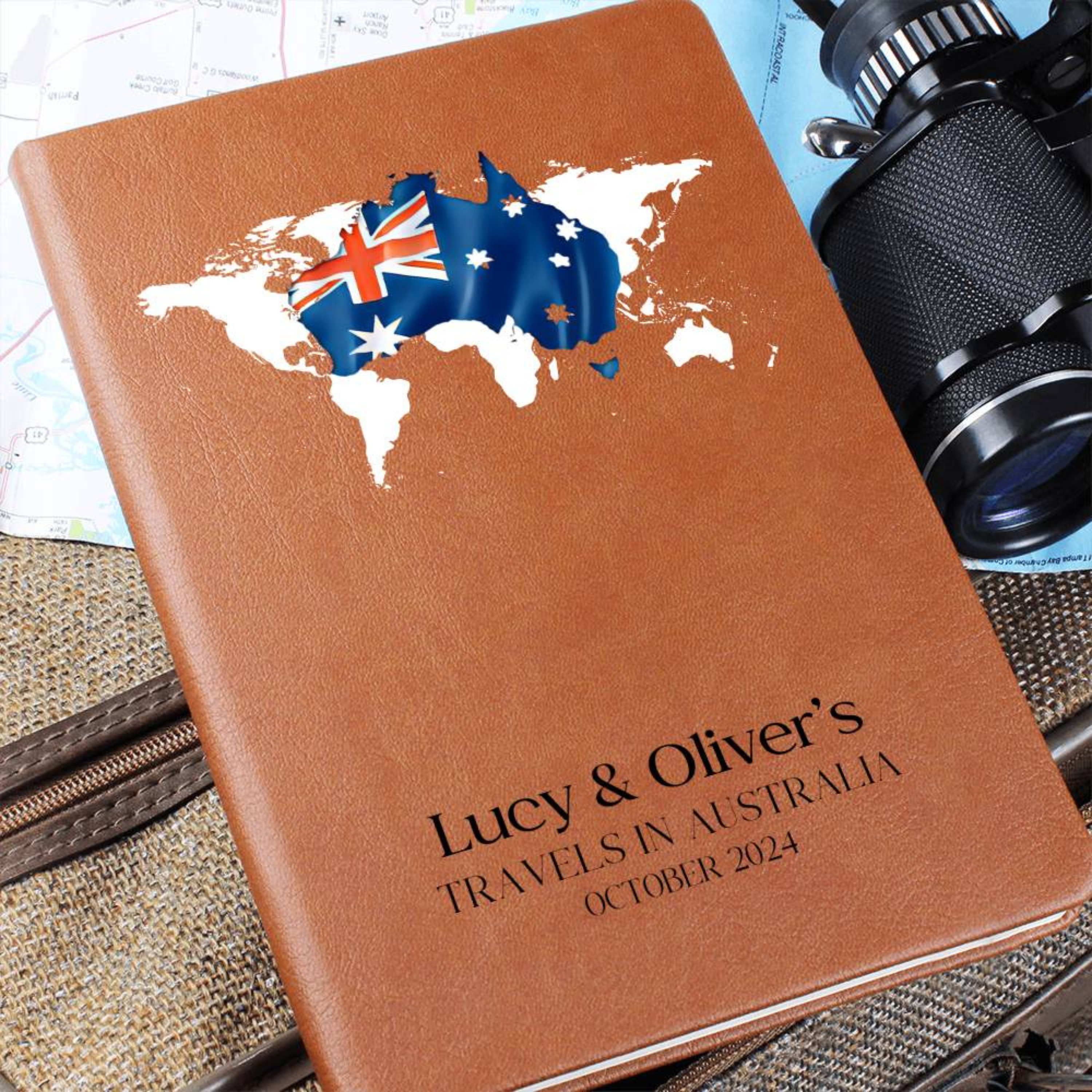 Personalized Leather Travel Journal Travel Journal for Women Australia ...
