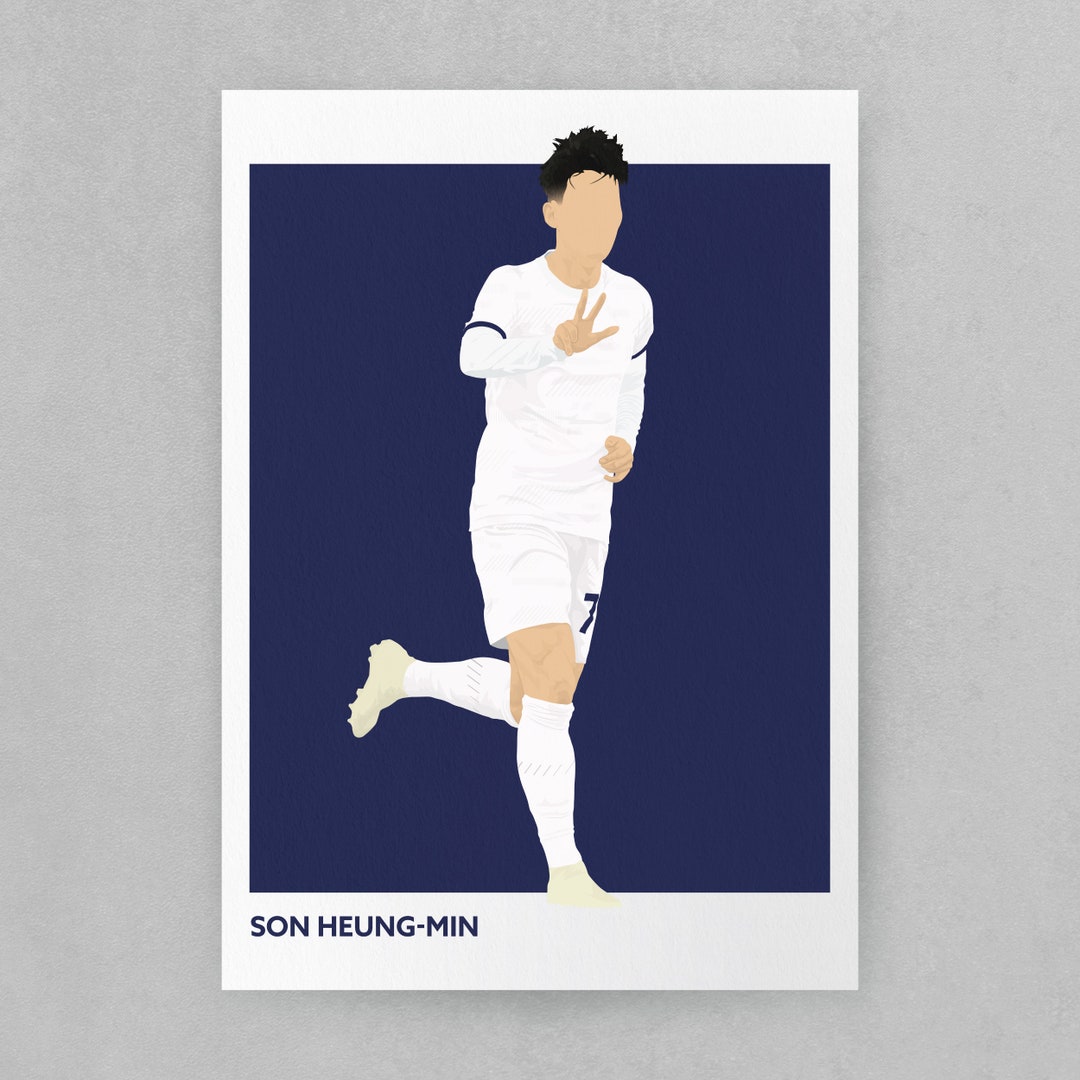 Son Heung-min Tottenham Hotspur Art Print Poster | Spurs THFC Wall Art ...