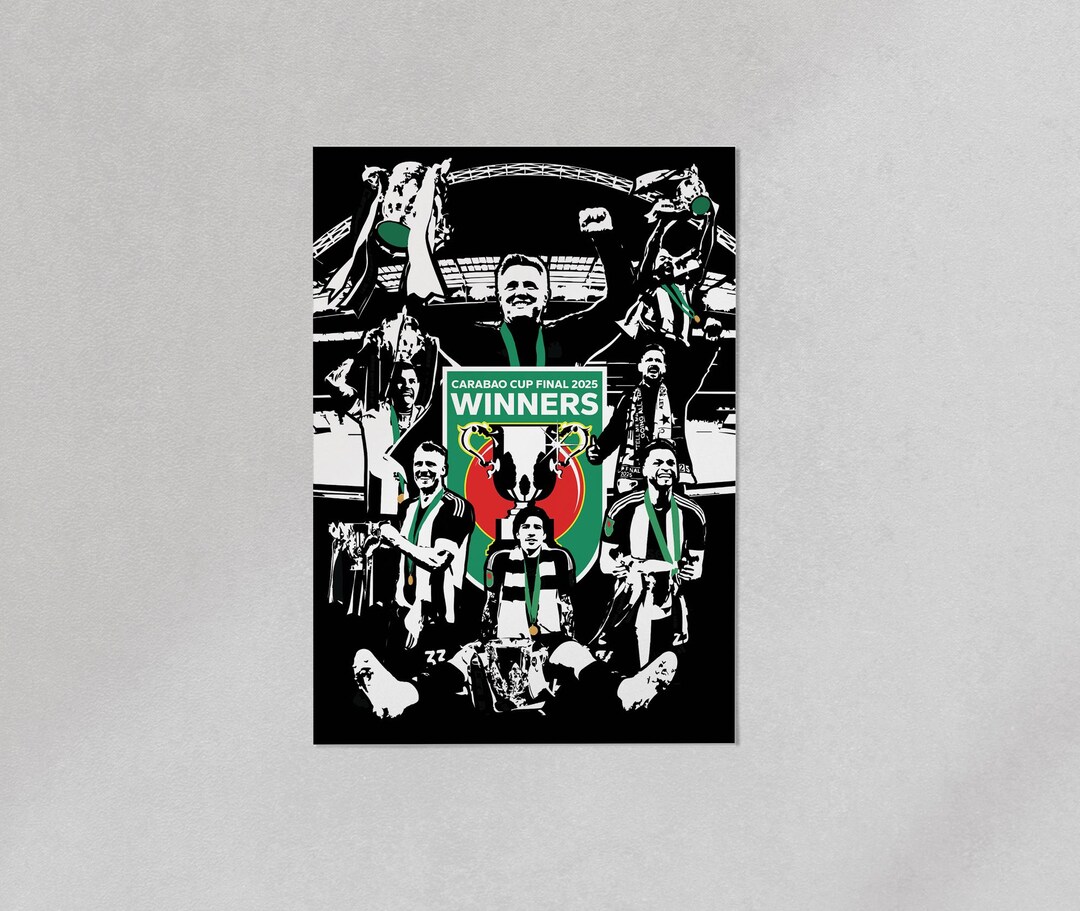 Newcastle United 2025 Carabao Cup Winners Art Print - NUFC Football ...