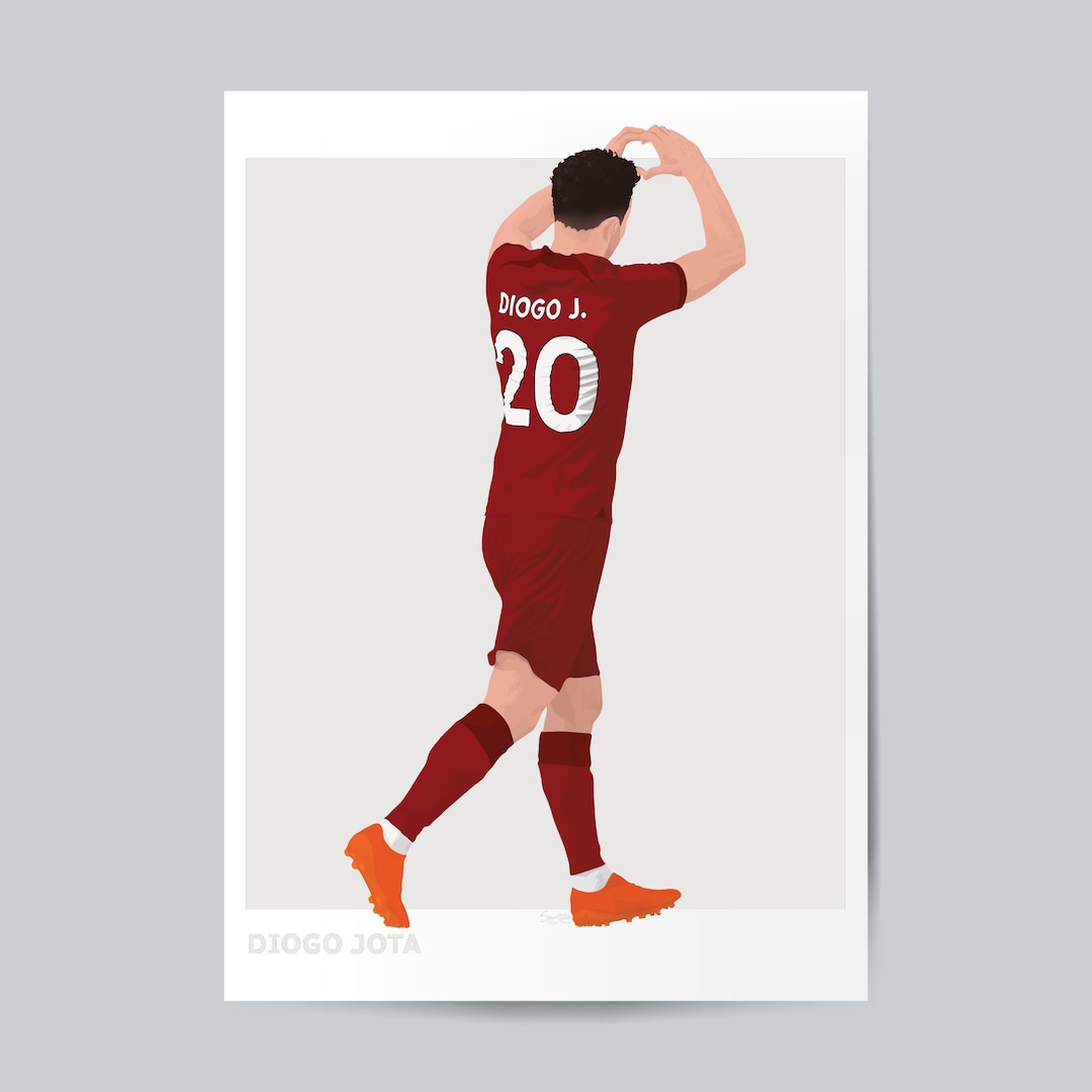 Diogo Jota Art Print Liverpool FC Poster LFC Wall Art Football - Etsy