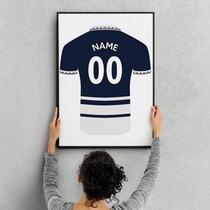 Millwall Football Club 2024/25 Custom Football Shirt Art Print ...