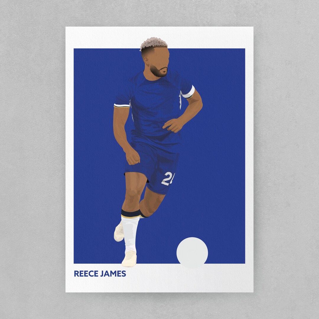 Reece James Chelsea FC Art Print Poster the Blues CFC Wall Art A5, A4 ...