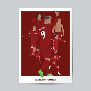 Roberto Firmino Tribute Art Print: Liverpool FC Poster - Etsy