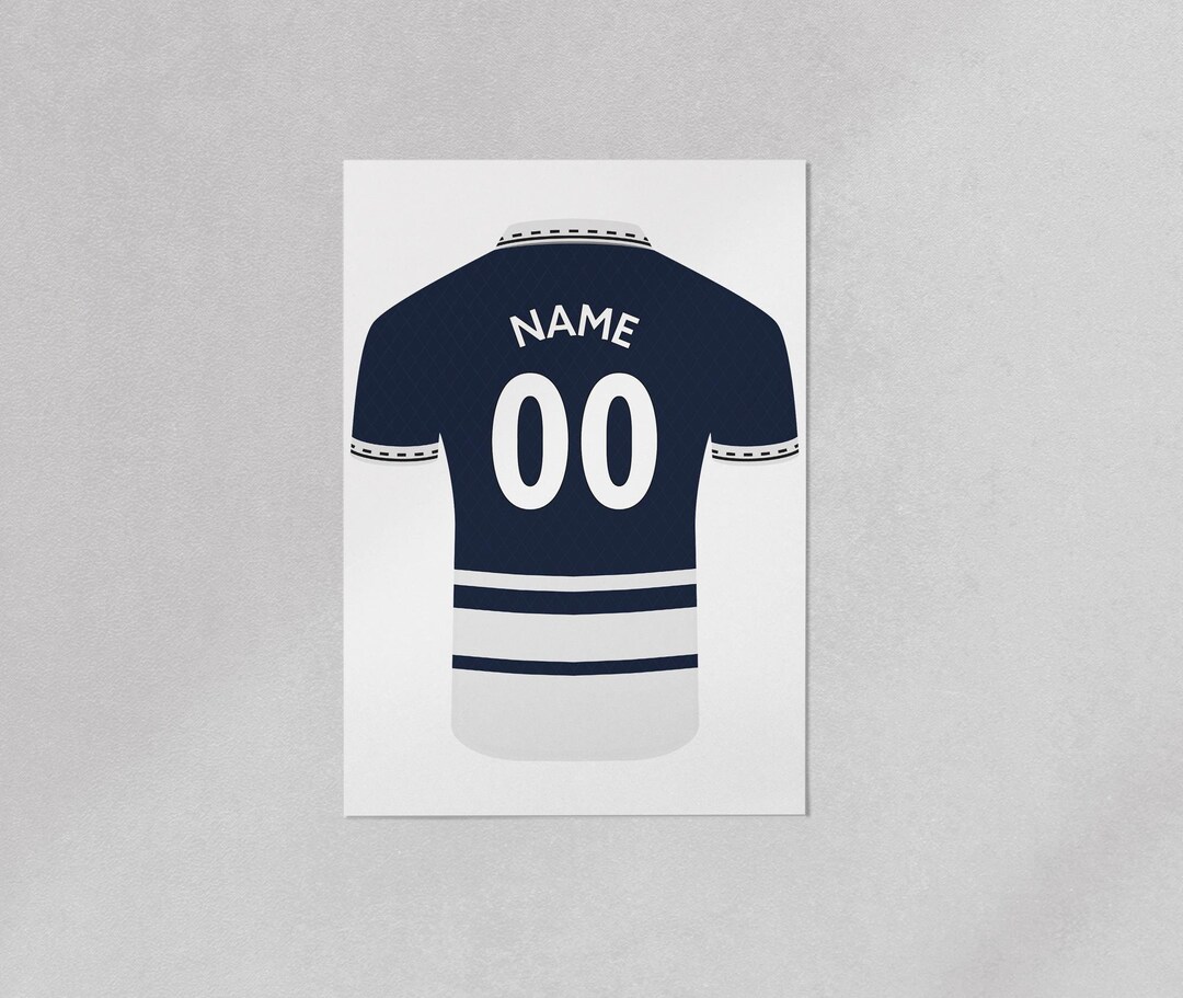 Millwall Football Club 2024/25 Custom Football Shirt Art Print ...