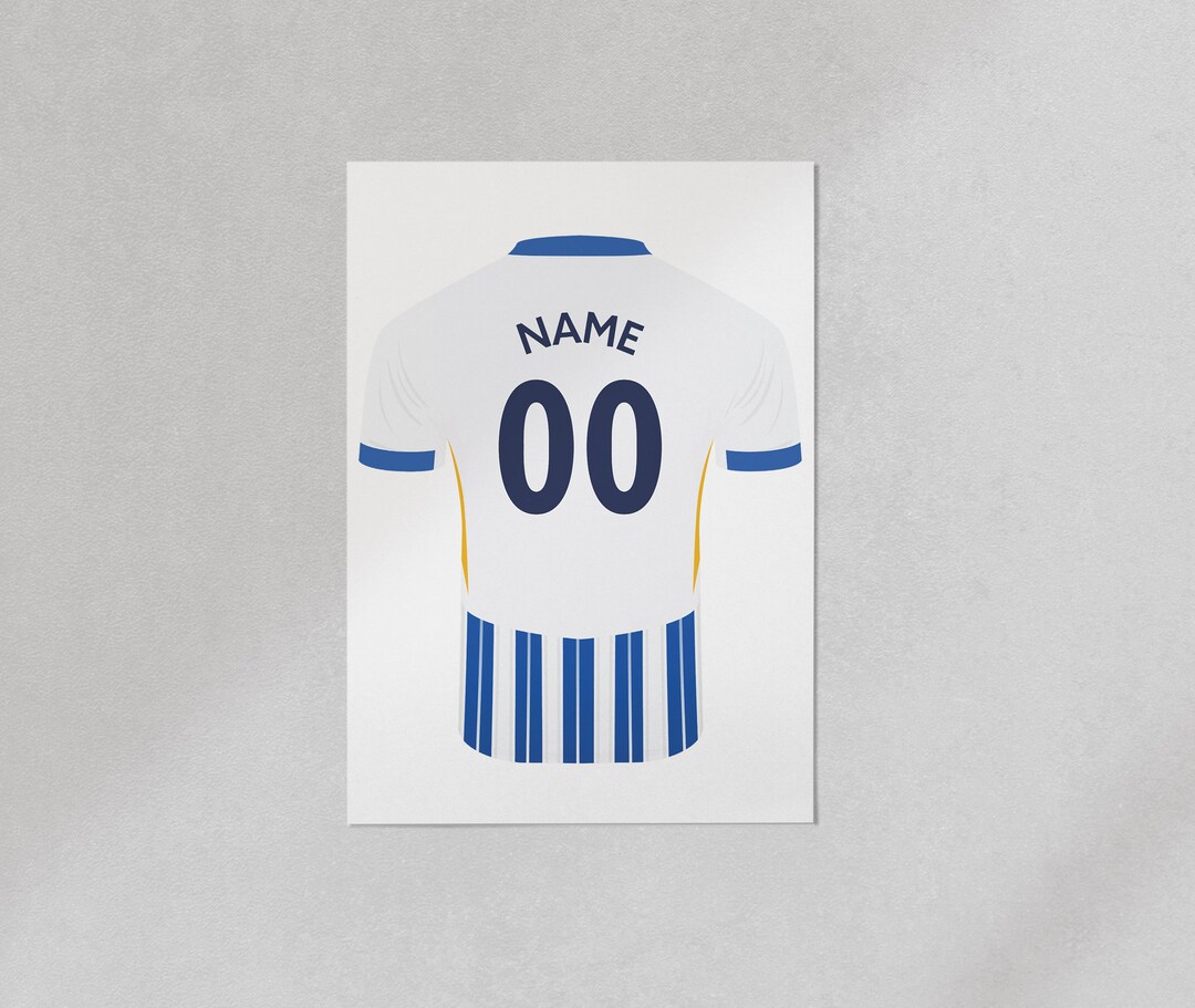 Brighton & Hove Albion BHAFC 2024/25 Custom Football Shirt Art Print ...