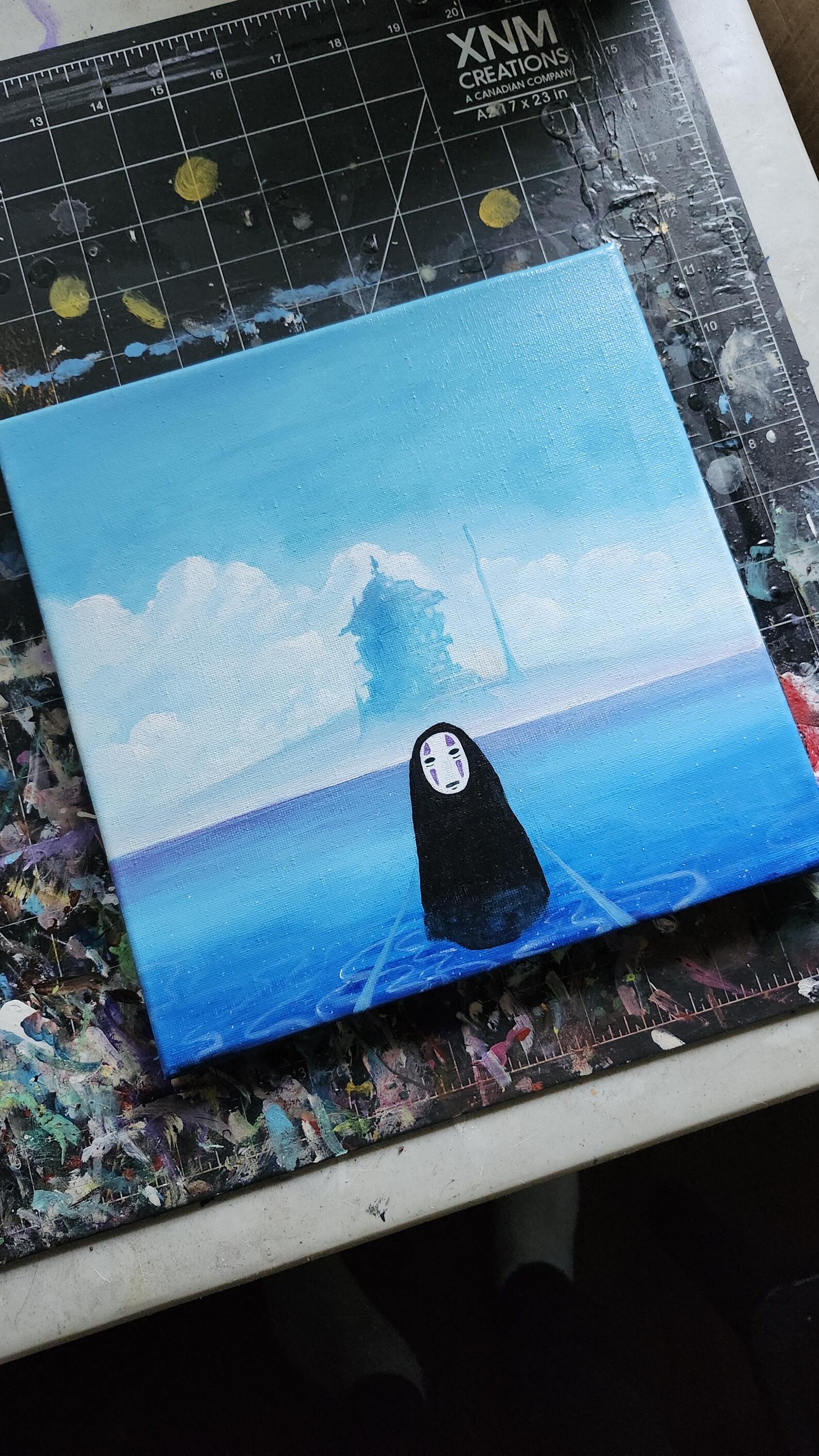 Spirited Away No Face Painting: Studio Ghibli Art on Canvas - Etsy