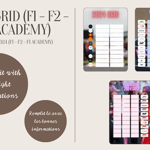 F1 Bullet Journal 2024 Season - Etsy