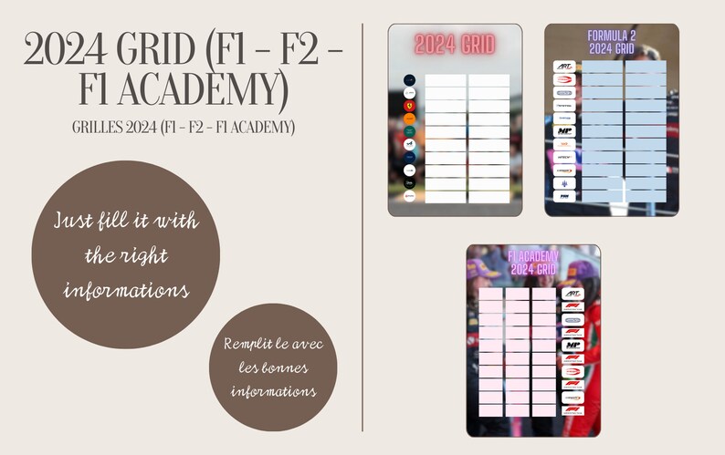 F1 Bullet Journal Saison 2024 - Etsy.de