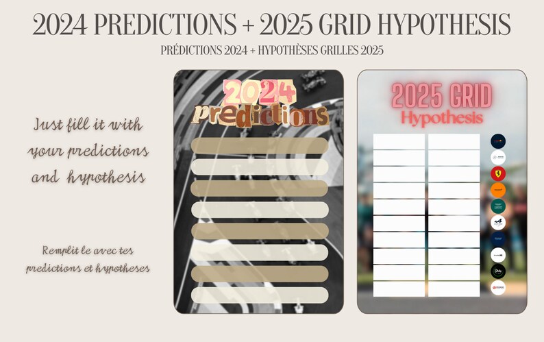 F1 Bullet Journal Saison 2024 - Etsy.de