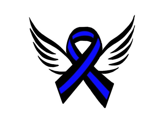 Thin Blue Line seconds Awareness Ribbon - Etsy Australia
