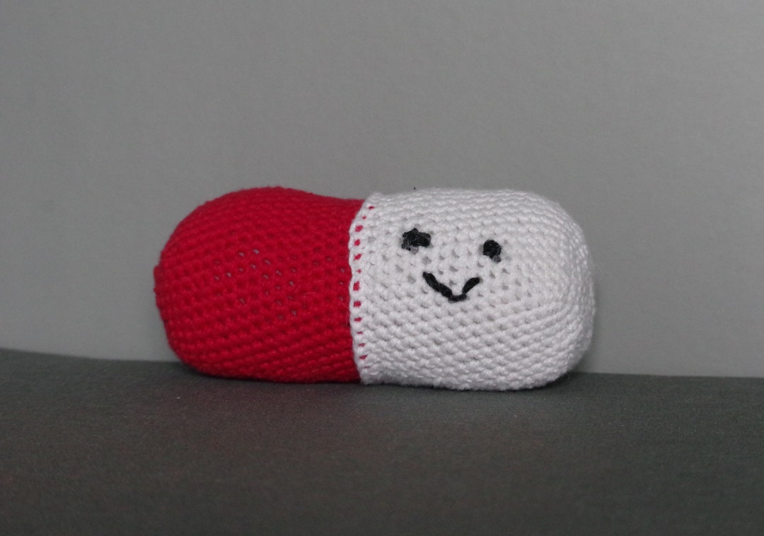 Plush Crochet Pill Custom - Etsy