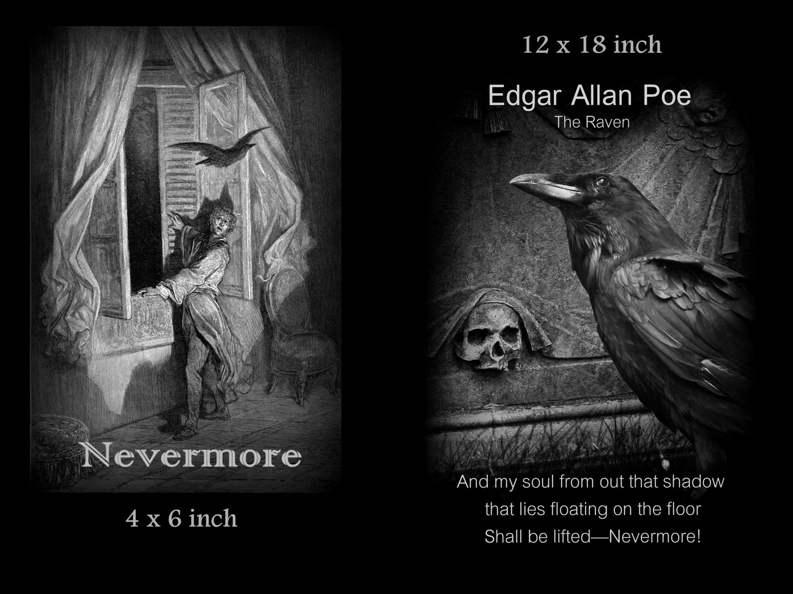 Edgar Allan Poe Gothic Literature Quote Wall Collage Kit Poe - Etsy