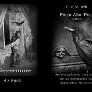 Edgar Allan Poe Gothic Literature Quote Wall Collage Kit, Poe Quote ...