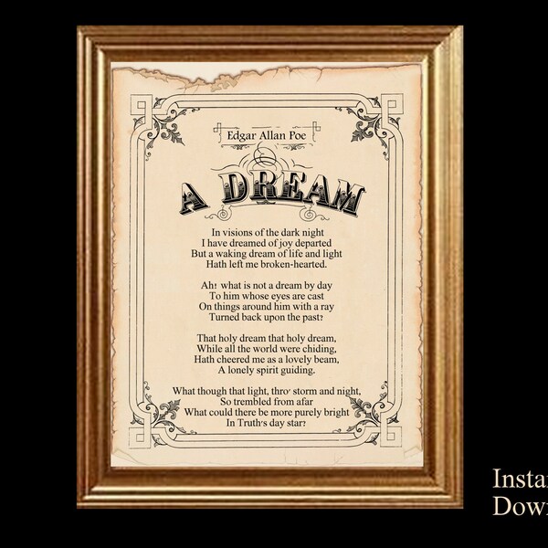 Edgar Allan Poe Art - Etsy