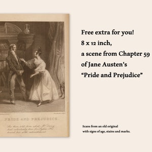 Literary Poster Set Pride and Prejudice 3 Piece Book Wall Art for ...