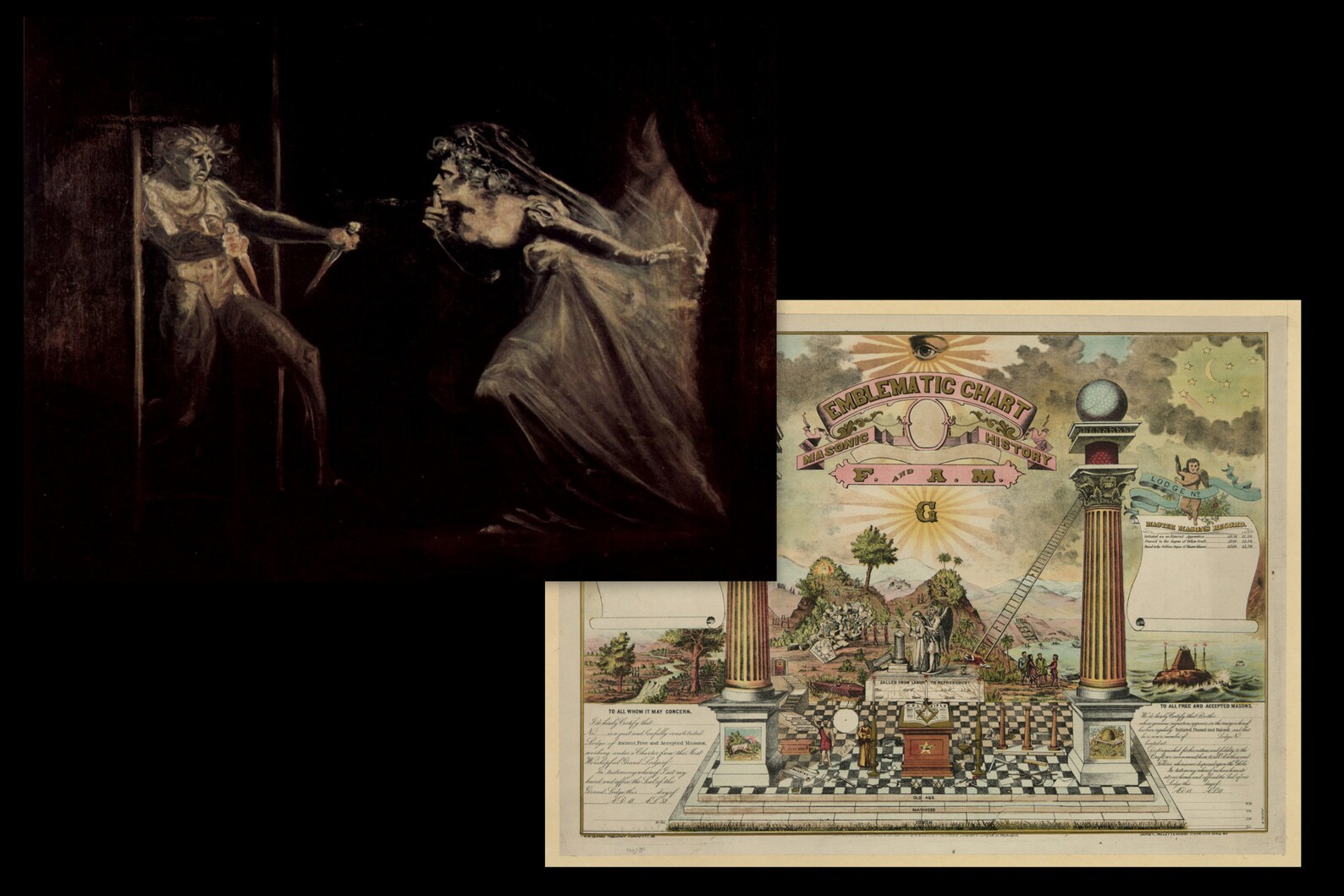 Gothic Home Decor Wall Collage Kit Gothic Stationary Memento - Etsy