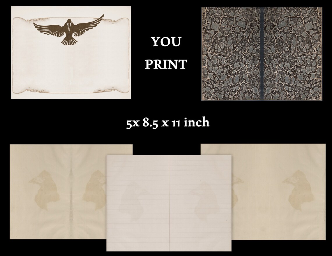 Edgar Allan Poe the Raven Original Handwritten Manuscript - Etsy