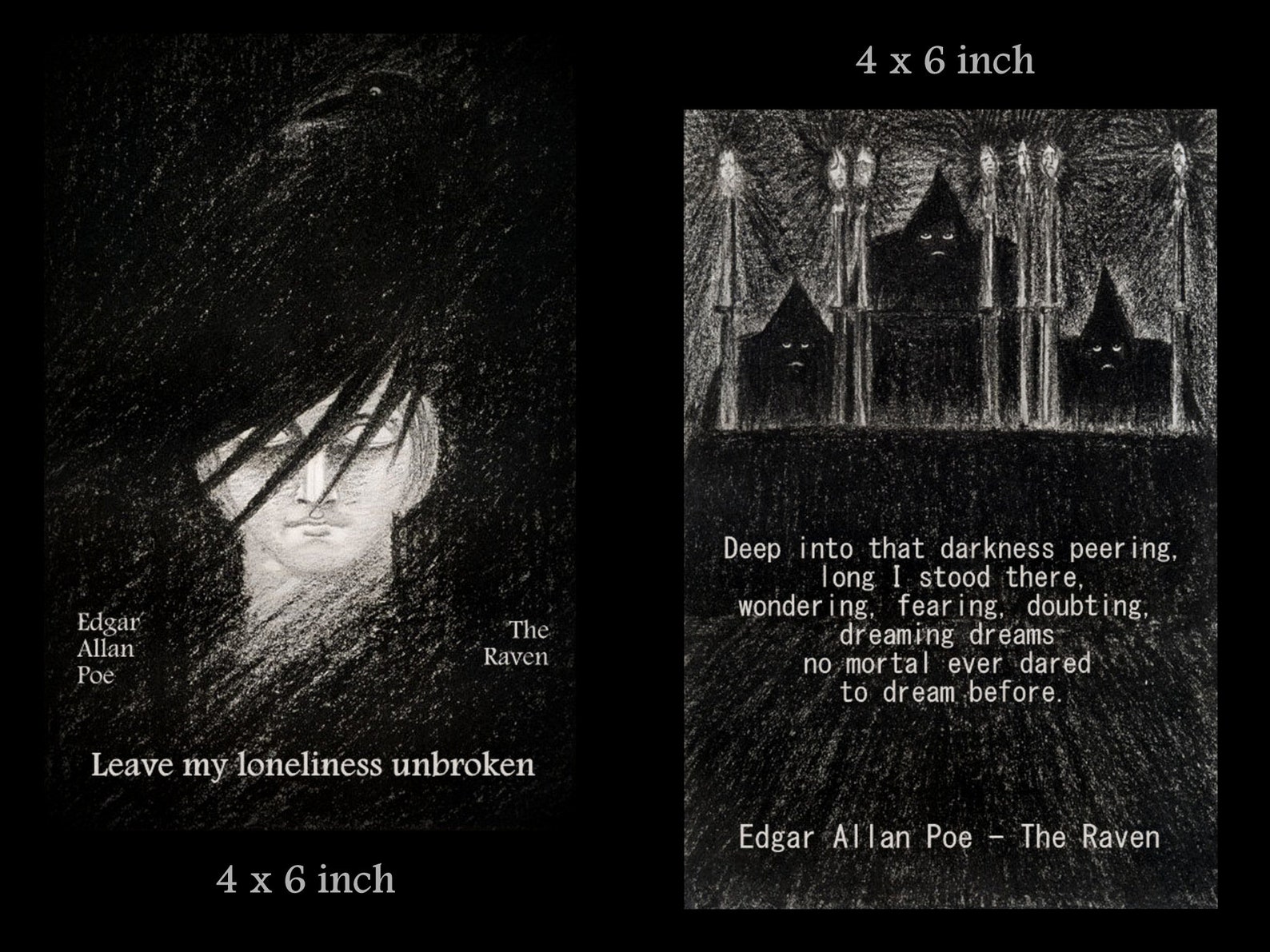 Edgar Allan Poe Gothic Literature Quote Wall Collage Kit Poe - Etsy