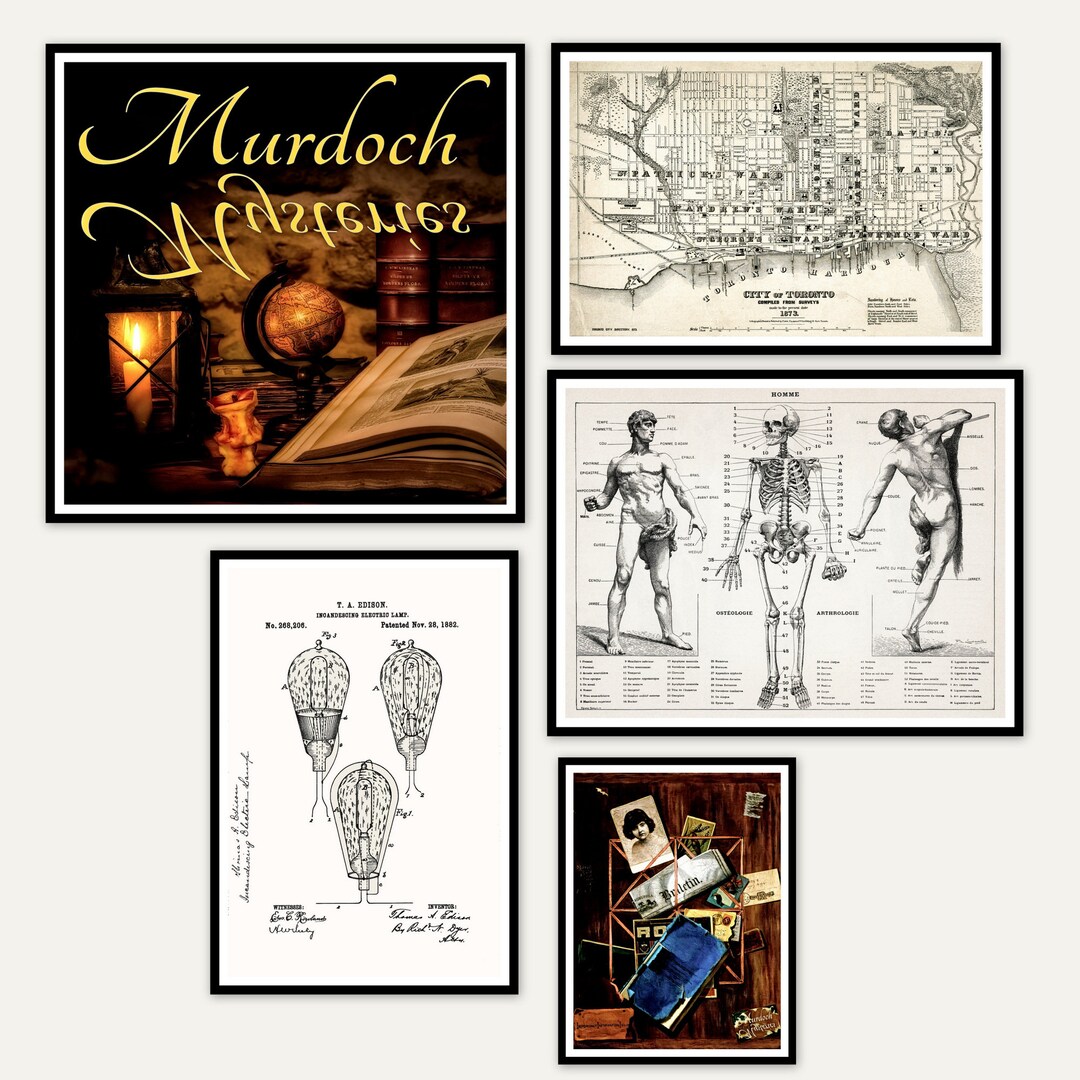 Murdoch Mysteries Dark Academia Decor, Victorian Murder Mystery Poster ...