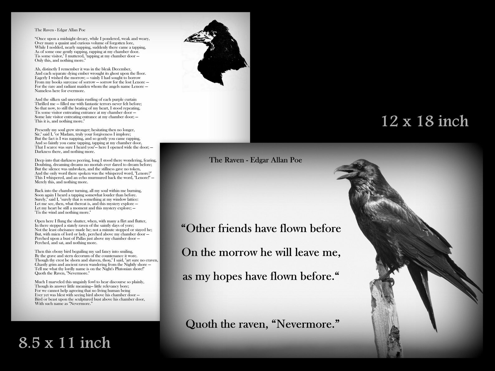 Edgar Allan Poe Gothic Literature Quote Wall Collage Kit Poe - Etsy