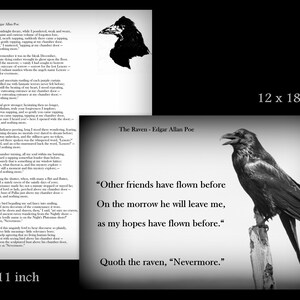 Edgar Allan Poe Gothic Literature Quote Wall Collage Kit, Poe Quote ...