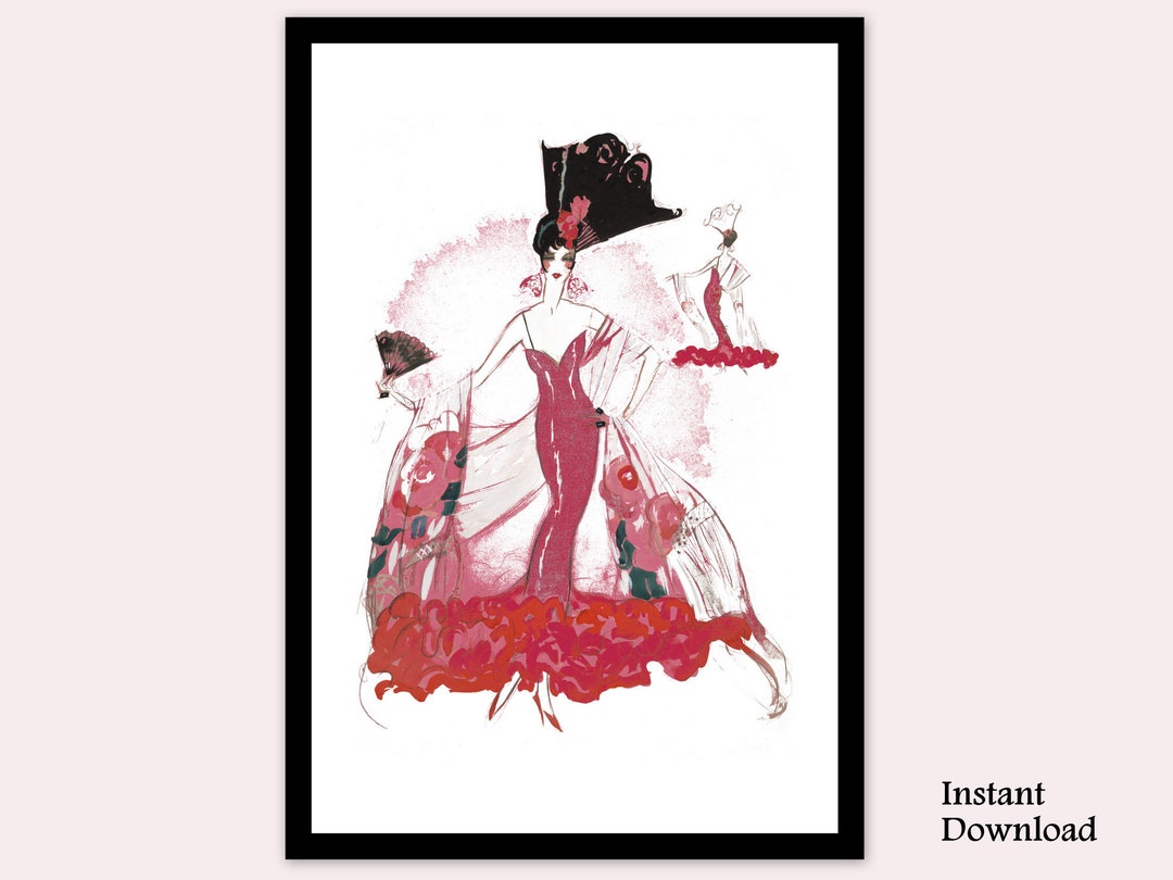 Printable Viva Magenta Wall Art Dance Poster Dance Art Girls - Etsy