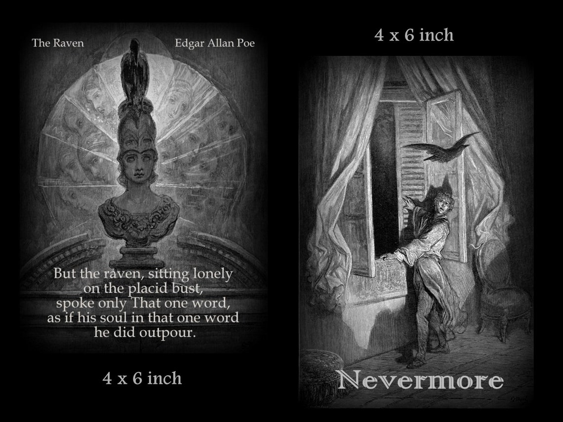 Edgar Allan Poe Gothic Literature Quote Wall Collage Kit Poe - Etsy