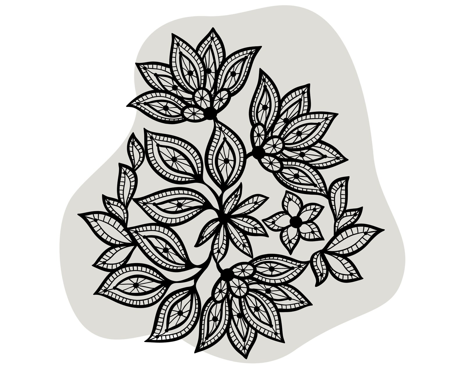 Lace Coloring Pages - Printable Adult Lace Patterns Coloring Book - 20 ...