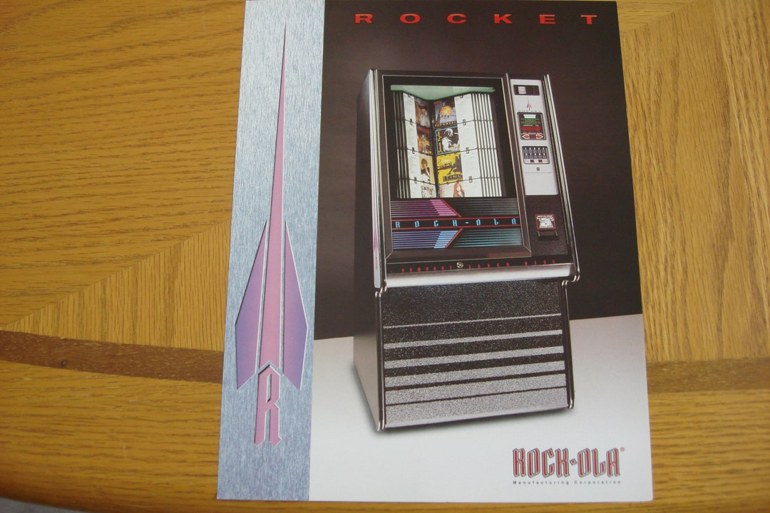 Rock-ola Rocket CD Jukebox Paper Colored Flyer - Etsy