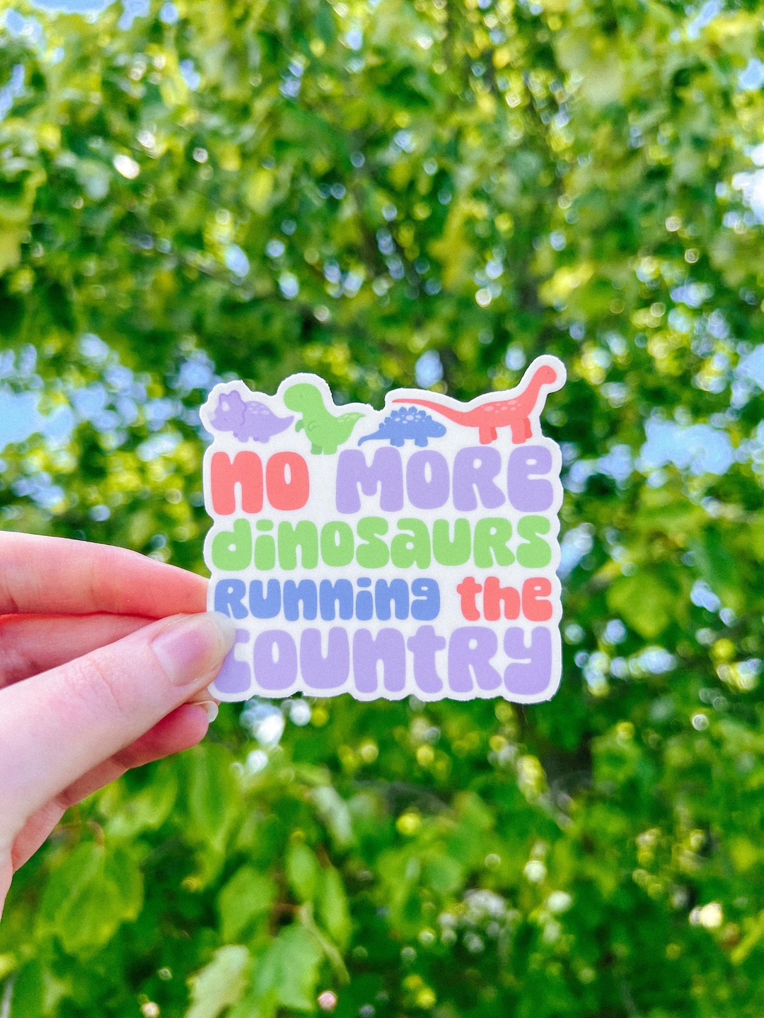 No More Dinosaurs Running the Country Sticker | Politics | Congress ...