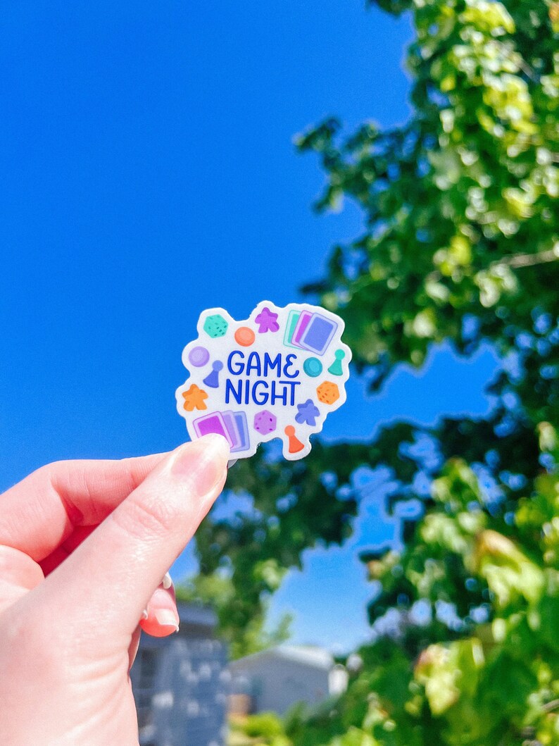 Game Night Sticker | Board Games Accessories | Decal | Funny Gamer ...