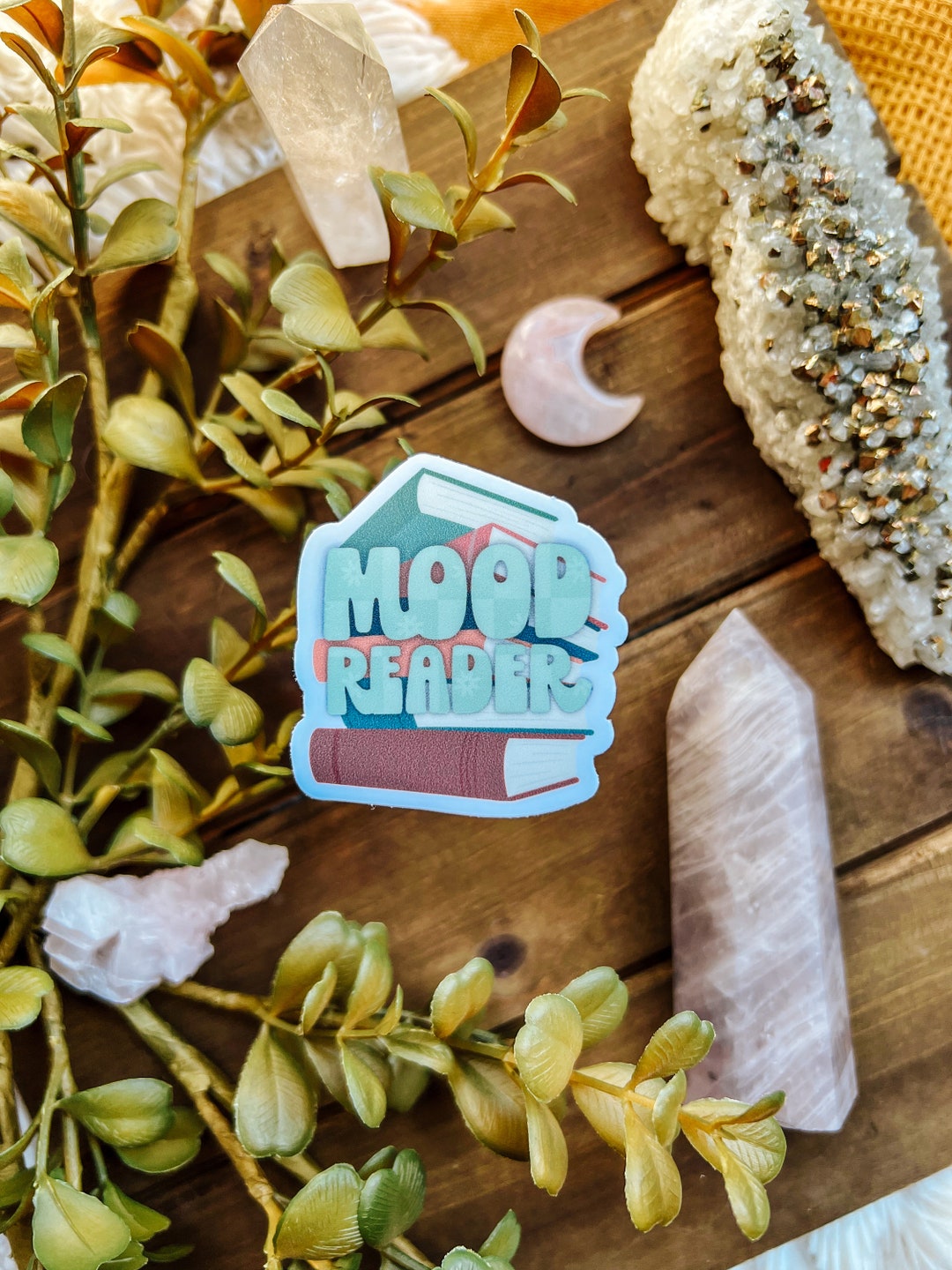 Mood Reader Sticker | Stack of Books | Bookish | Fantasy | Romance ...