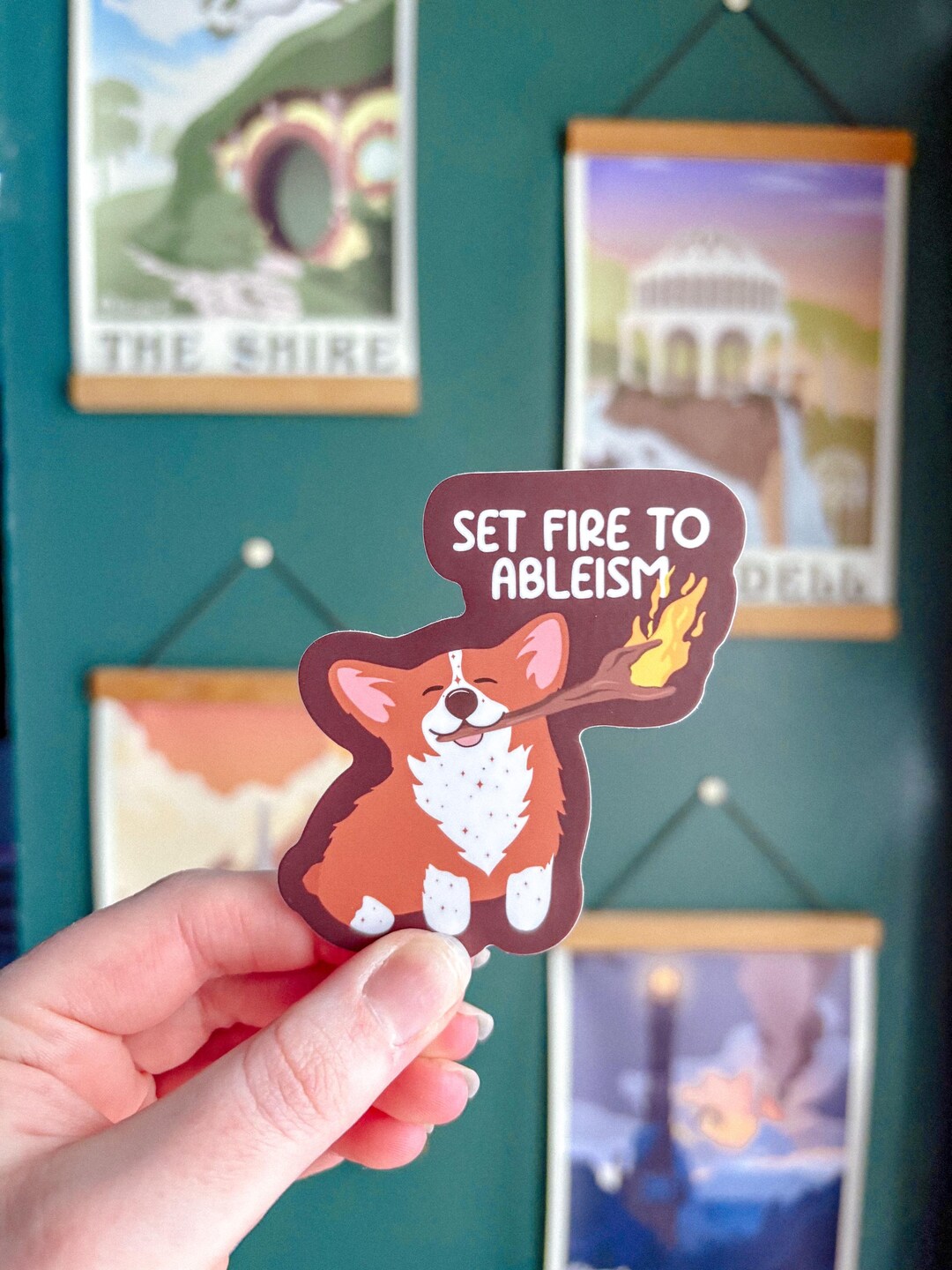 Set Fire to Ableism Sticker | Disability Neurodivergent Deaf Chronic ...