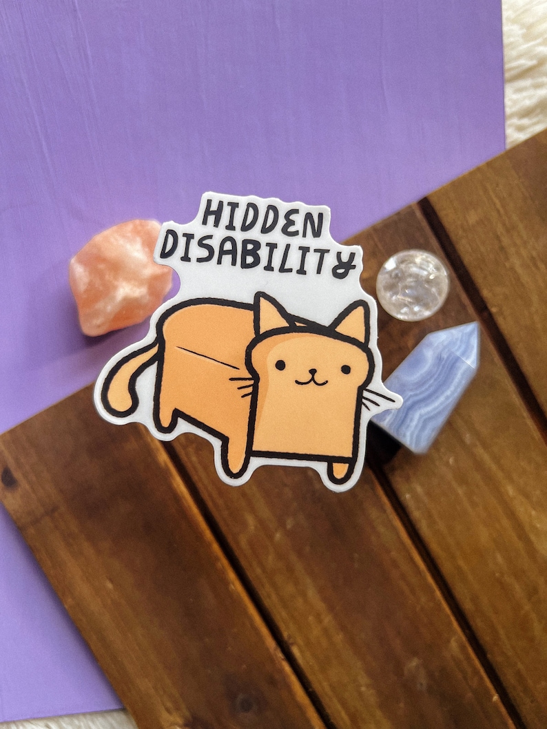 Funny Disability Cats Sticker Pack Reader Humor Kitty Laptop Sticker ...