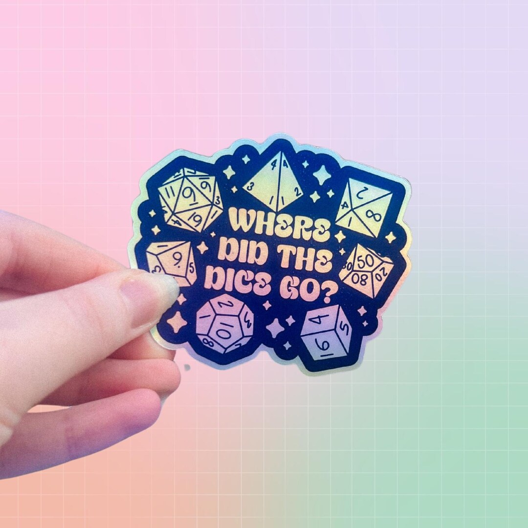 Boardgame Dice Sticker | Where Did the Dice Go? | Board Game ...