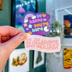 Affirmations Positivity Sticker Pack of 8 Stickers | Little You | Peace ...