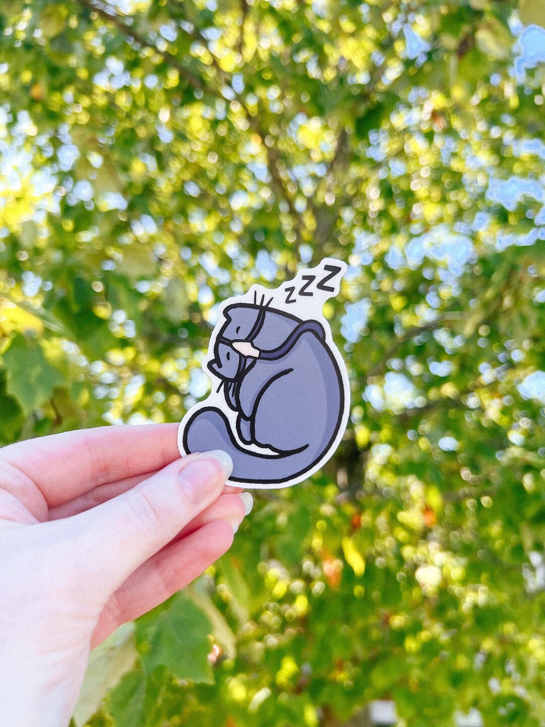 CPAP Cat Sticker | Sleep Apnea | Funny Cat | Chronic Illness Disability ...