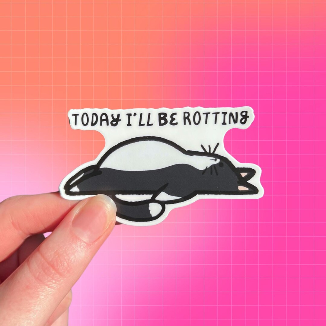 Today I'll Be Rotting Sticker | Spoon | Disabilities | Disabled | POTS ...