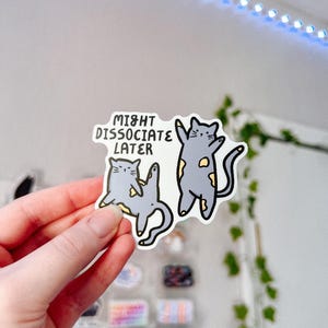 DID Cat Sticker | Dissociative Identity Disorder | Funny Cat ...