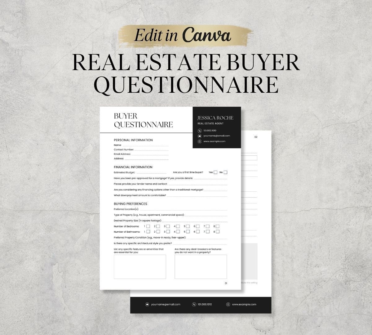 Buyer Questionnaire Real Estate Marketing Realtor Marketing Home Buyer ...