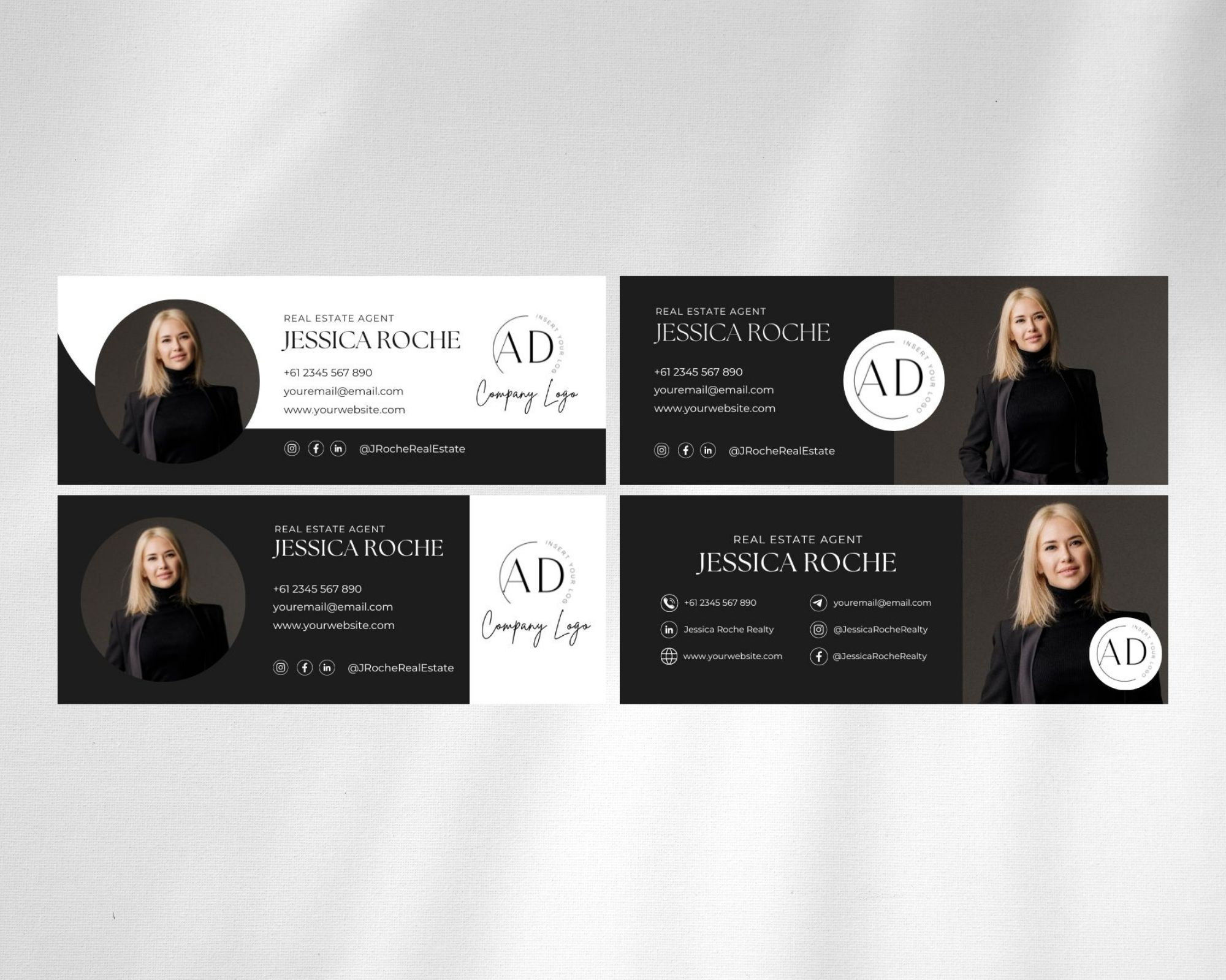 Email Signature Template Bundle Gmail Signature Real - Etsy